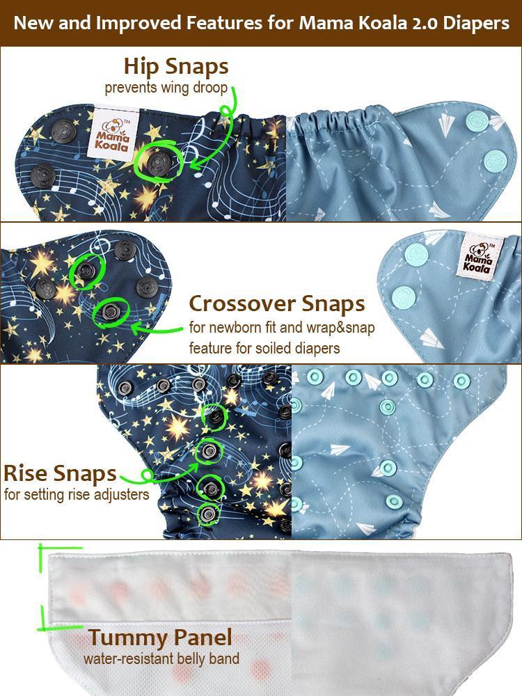 Mama Koala Pocket Cloth Diapers 2.0 - PD52021Z – Clothe In Love